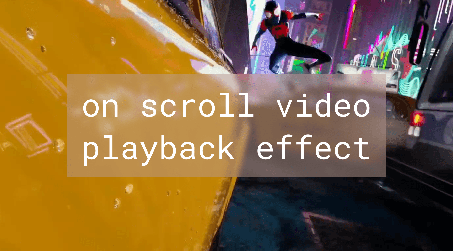 On scroll video playback effect | rdsx.dev | Rudro Dip Sarker